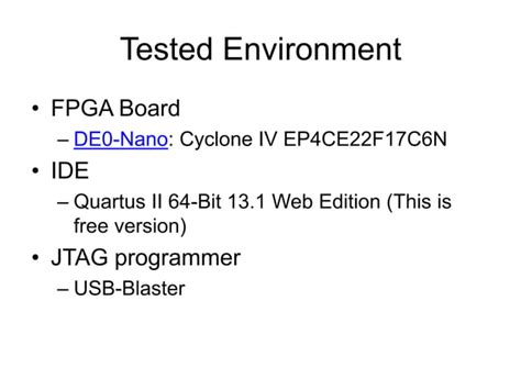 Tutorial For Quartus Iis Signaltap Ii Logic Analyzer Ppt