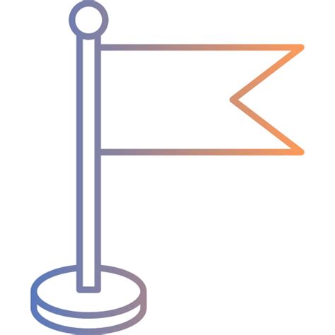 Flag Generic Gradient Outline Icon Freepik