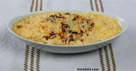 Cheesy Loaded Cauliflower Bake Low Carb Recipe