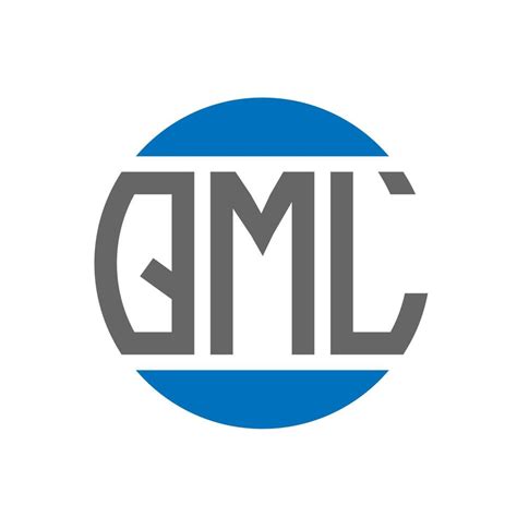 QML Letter Logo Design On White Background QML Creative Initials Circle Logo Concept QML