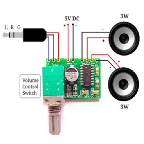 Pam8403 With Volume Comtrol Amplifier Bd