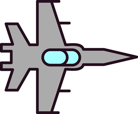 Fighter Jet Vector Icon 18817217 Vector Art At Vecteezy