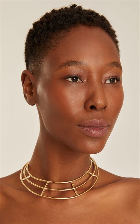 Gargantilha Metal Vazada Ouro Light Lenny Niemeyer