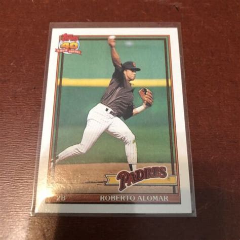 1991 Topps 40 Years Of Baseball Roberto Alomar 315 Padres Trading