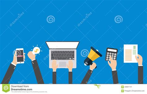 Digital Marketing Concept Stock Vector Illustration Of Innovation