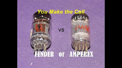 Fender China 12ax7 Vs Hammond Amperex 12ax7 Tube Comparison Peavey Xxx Amp Youtube