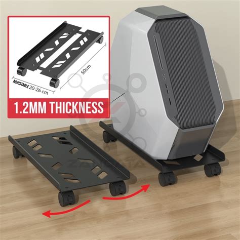 Heavy Duty Premium Pc Tower Stand Holder Full Metal Heavy Duty Cpu