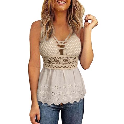 Pmuybhf Female L July 4th Womens Camisole Tank Tops Dressy Leopard