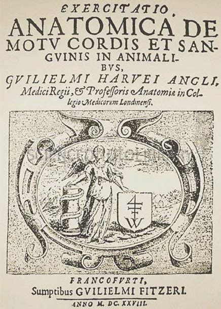 The Title Page Of William Harveys De Motu Cordis Published In 1628