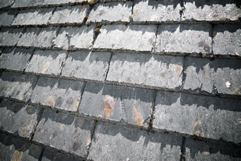 Slate Roof Background Stock Image Image Of Roof Abstract 256703133