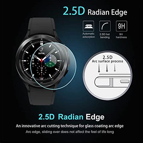 Suoman 4 Pack For Samsung Galaxy Watch 4 Classic 46mm Tempered Glass