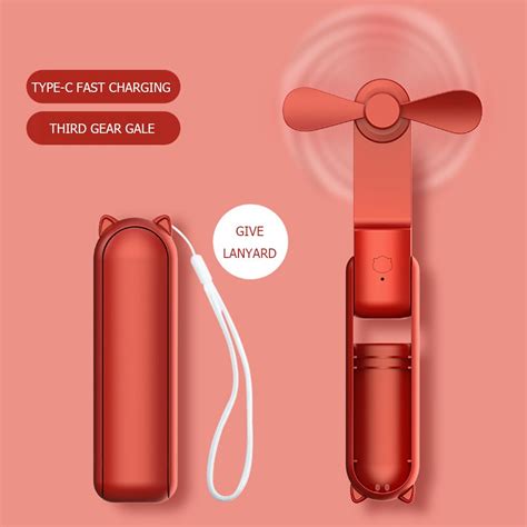 사무실용 소형 휴대용 선풍기 Usb 충전식 저소음 포켓 냉각 야외 파워 뱅크 접이식 소형 선풍기 Aliexpress