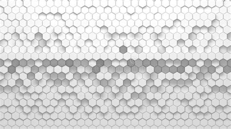 Abstract Geometric Texture Of Randomly Extruded Hexagons Stock