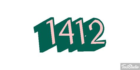 1412 Number Animated  Logo Designs