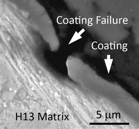 SEM Images Of Two Coating Failure Modes A Cracked And B