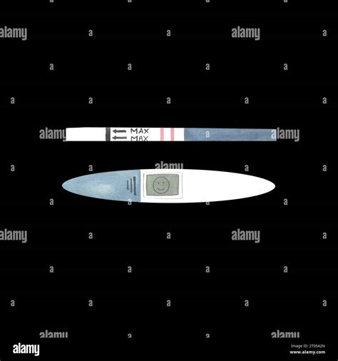 Isolated Pregnancy Test Illustration Positive Pregnancy Test Hand