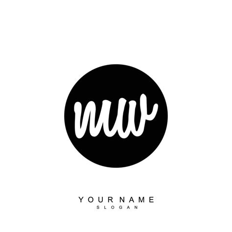 Mw Initial Beauty Floral Logo Template 23439795 Vector Art At Vecteezy