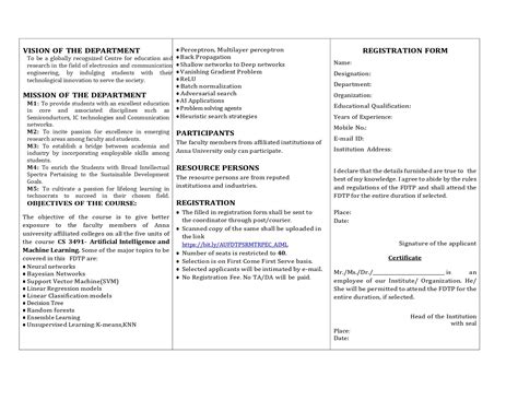 Faculty Development Training Program On Artificial Intelligence And Machine Learning Srm Trp