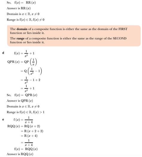 9709 P1 Functions Exercise 2 Worked Solutions Maths With David