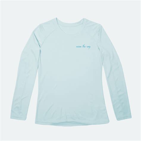 Womens Seize The Ray Script Solar Long Sleeve Vapor Apparel