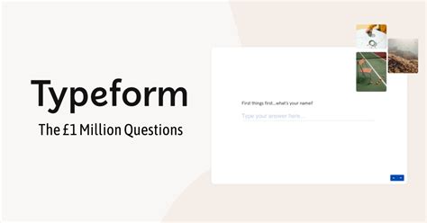 Typeform The £1 Million Questions