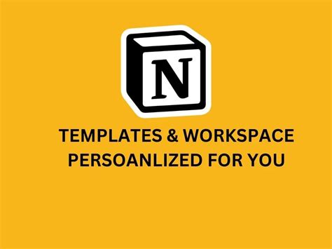 A Custom Notion Template And Notion Workspace Upwork