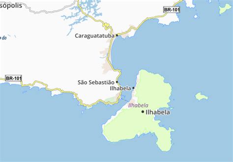 Mapa Michelin São Sebastião Mapa São Sebastião Viamichelin
