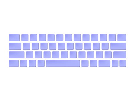 Blue A Keyboard Minimal Concept D Vector Illustrations