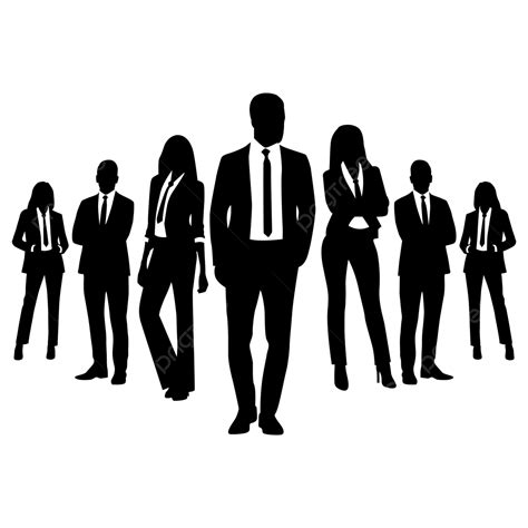 넥타이를 맨 사람의 실루엣 사람들이 서 있는 실루엣 사업가 실루엣 Png 일러스트 및 벡터 에 대한 무료 다운로드 Pngtree