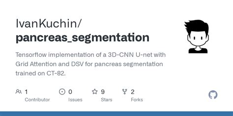 Github Ivankuchinpancreassegmentation Tensorflow Implementation Of