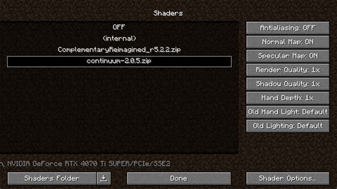 Minecraft Continuum Shaders How To Get And Use