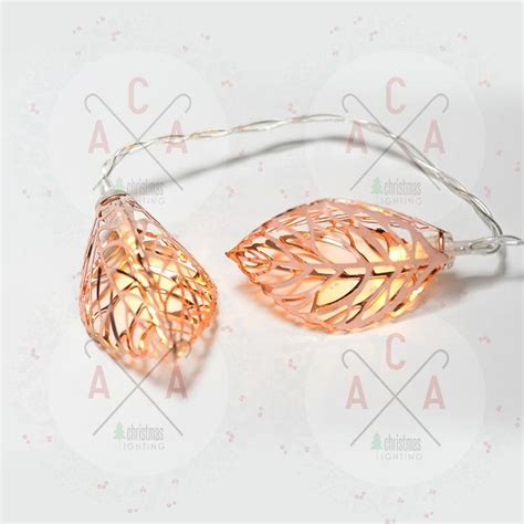 Metal Leaves 10 Led ΛΑΜΠΑΚ ΣΕΙΡΑ ΜΠΑΤΑΡ 3xaa And ΧΡΟΝΟΔΙΑΚ 6ΟΝ 18off ΘΕΡΜΟ ΛΕΥΚΟ ΧΑΛΚΙΝΟ