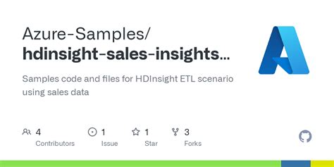 Github Azure Sampleshdinsight Sales Insights Etl Samples Code And Files For Hdinsight Etl