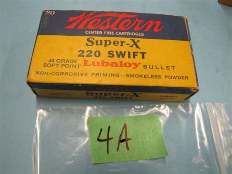 Collector Box 20 Rounds Western 220 Swift Ammunition