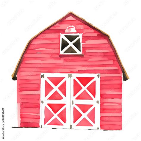 Red Barn Drawing
