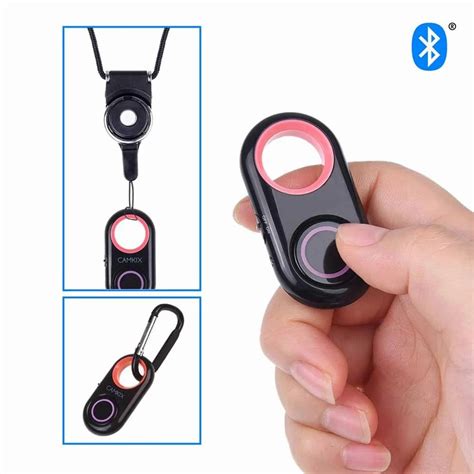 Black Model Namenumber Ecg08 Bluetooth Wireless Selfie Button Clicker