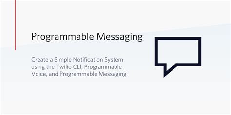 Create A Simple Notification System Using Twilio Cli Programmable