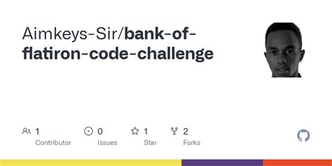 Github Aimkeys Sir Bank Of Flatiron Code Challenge