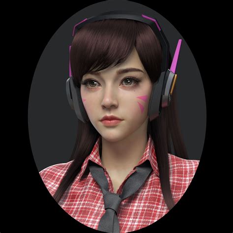 Artstation Dva Fan Euginnx Wu 3d Character Favorite Character