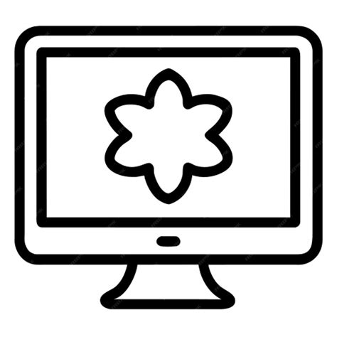 Premium Vector Computer Icon Outline