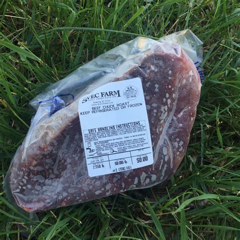 Beef Chuck Roast 23 Lb Svec Farm