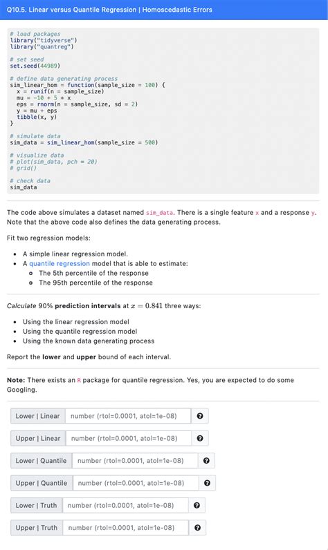 Q105 Linear Versus Quantile Regression