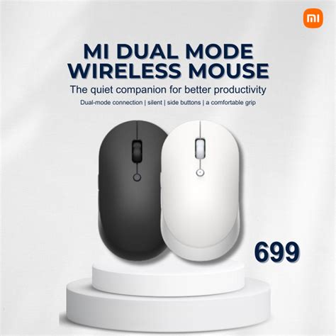 Xiaomi Redmi Dual Mode Wireless Mouse Dual Mode Connection Silent Side Buttons A