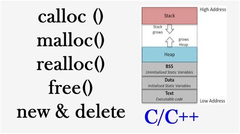 Dynamic Memory Allocation Malloc Calloc Free New Delete In Cc Code With Kamlesh Lets