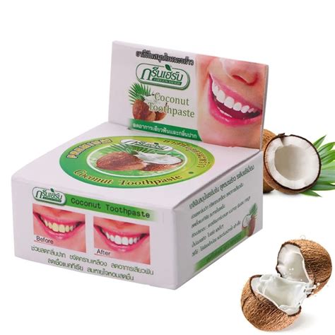 10g Tooth Powder Teeth Whitening Thailand Coconut Toothpaste Herbal
