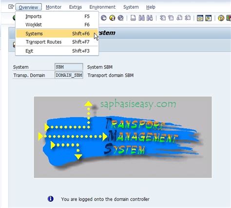 How To Join SAP Transport Domain SAP Basis Easy