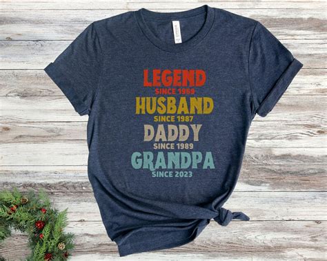 Custom Legend Husband Daddy Grandpa Shirt Vintage Etsy