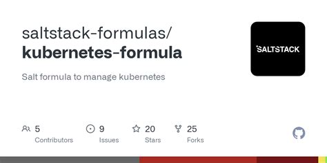 Github Saltstack Formulaskubernetes Formula Salt Formula To Manage