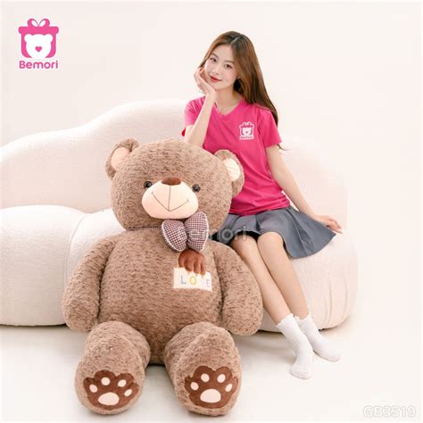 Gấu Bông Teddy Ngực Love Big Size Bemori