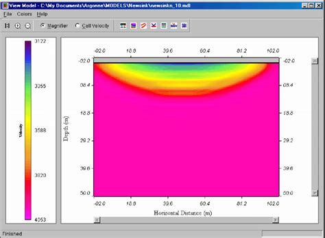 Tomographic Inversion Model Obtained When Initial Model Was A 4000 Ms